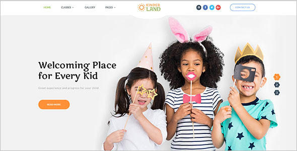 32+ Kids Website Templates Free Responsive Themes | Creativetemplate