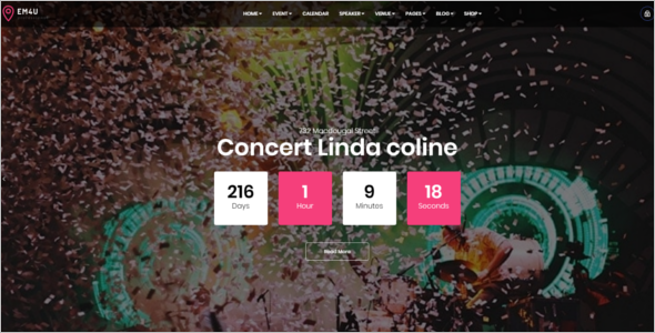 40+ Event Management Website Templates Free Website Themes