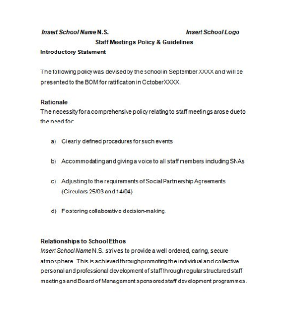 18+ School Meeting Minutes Templates PDF, Doc, Sample Examples