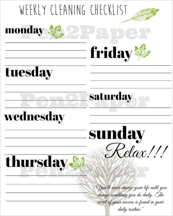 37+ Blank Checklist Templates Free Word, Excel, PDF Formats