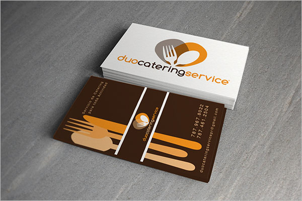 22+ Catering Services Business Card Designs Free Sample, PSD Templates