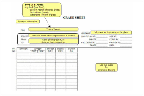 34+ Free Grade Sheet Templates PDF, Excel, Word Formats