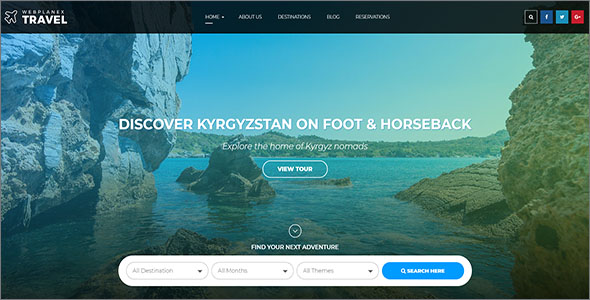 43+ Travel HTML Templates Free Website Themes