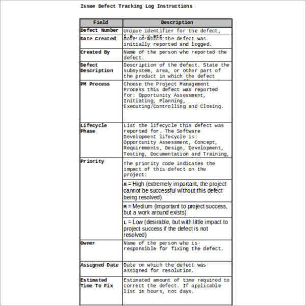 10+ Free Issue Tracking Templates Excel, Word Formats