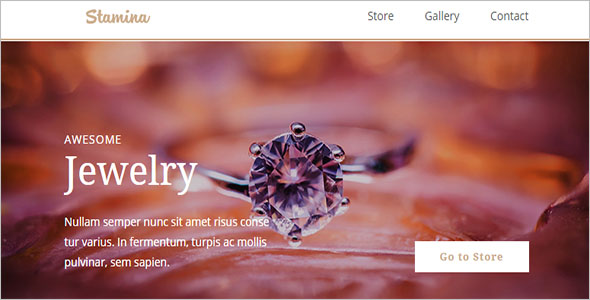 22+ Jewelry Bootstrap Themes Free Responsive Website Templates