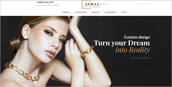 22+ Jewelry Bootstrap Themes Free Responsive Website Templates
