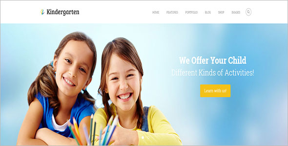 32+ Kids Website Templates Free Responsive Themes | Creativetemplate