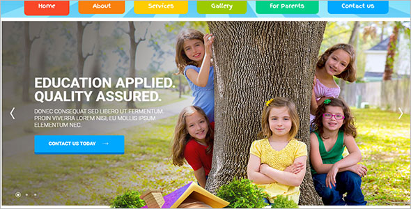 32+ Kids Website Templates Free Responsive Themes | Creativetemplate