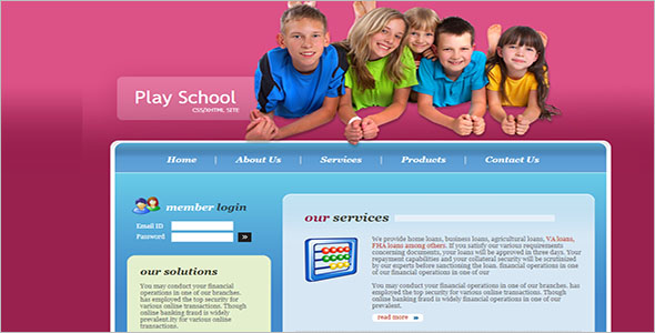 32+ Kids Website Templates Free Responsive Themes | Creativetemplate