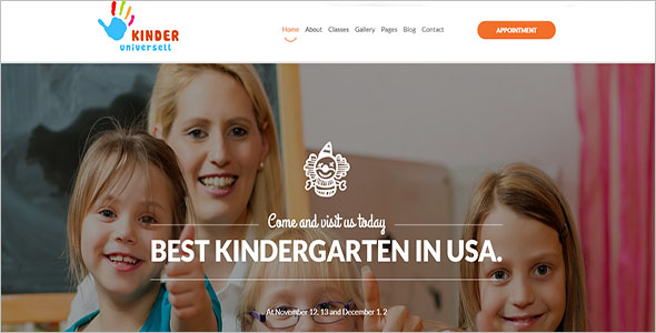 32+ Kids Website Templates Free Responsive Themes | Creativetemplate