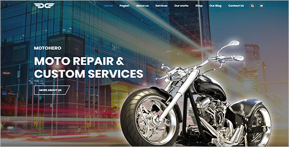 27+ Motorcycle Website Templates Free Responsive Themes