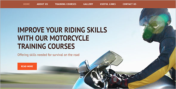 27+ Motorcycle Website Templates Free Responsive Themes