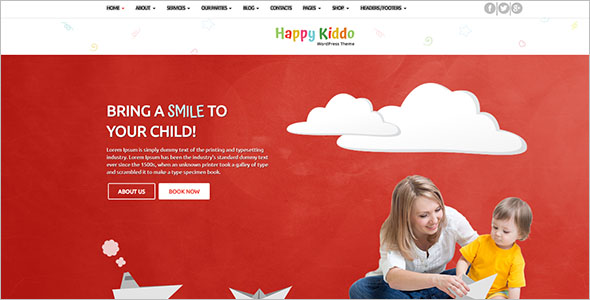 32+ Kids Website Templates Free Responsive Themes | Creativetemplate