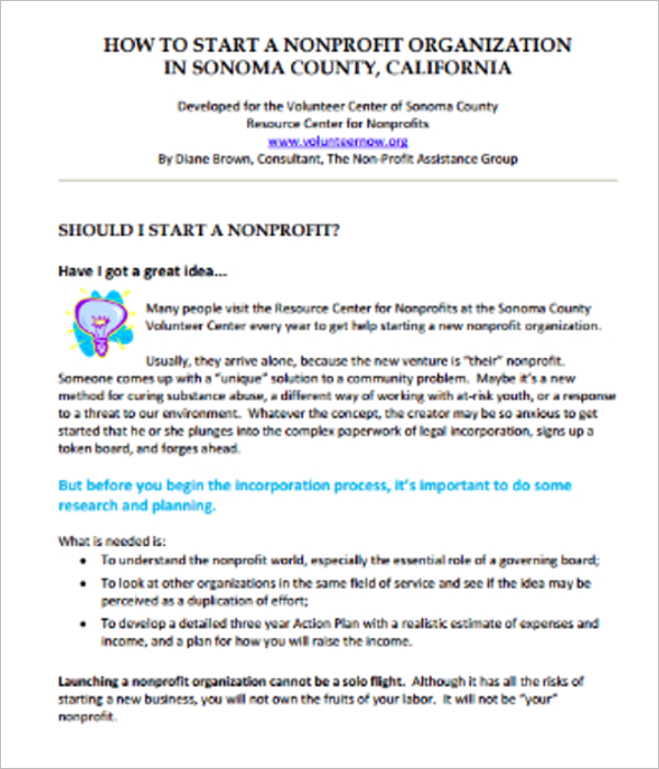 10+ Free Non Profit Budget Templates Excel, Word, Sample Formats