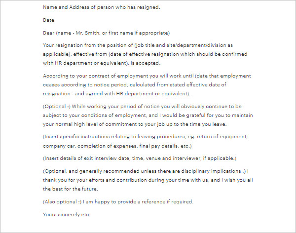 27+ Notice Period Letter Templates Free PDF, Word Formats