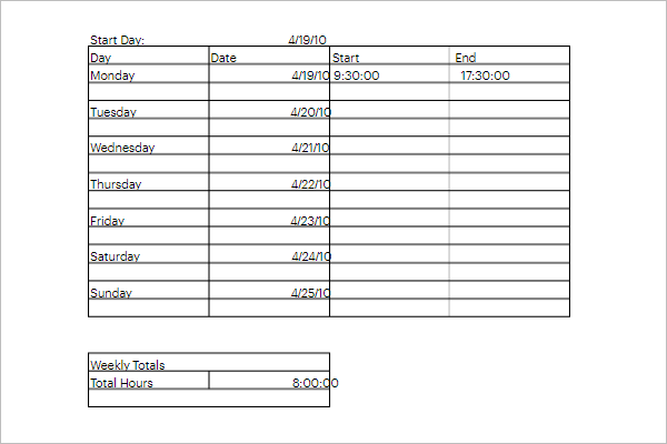 21+ Free Time Tracking Templates Excel, Spreadsheet Formats