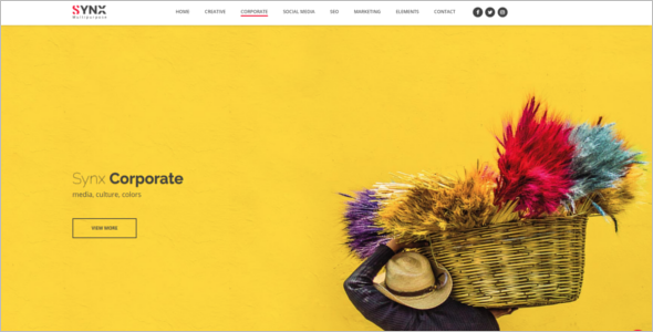 32+ Scrolling Website Templates Free Parallax Website Themes