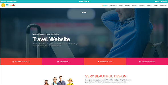 43+ Travel HTML Templates Free Website Themes