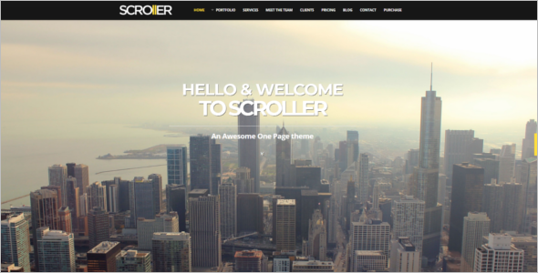 32+ Scrolling Website Templates Free Parallax Website Themes