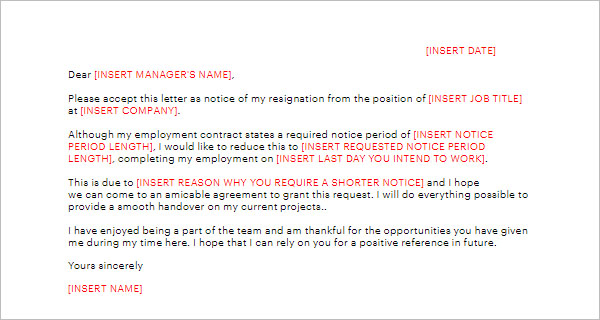 27+ Notice Period Letter Templates Free PDF, Word Formats