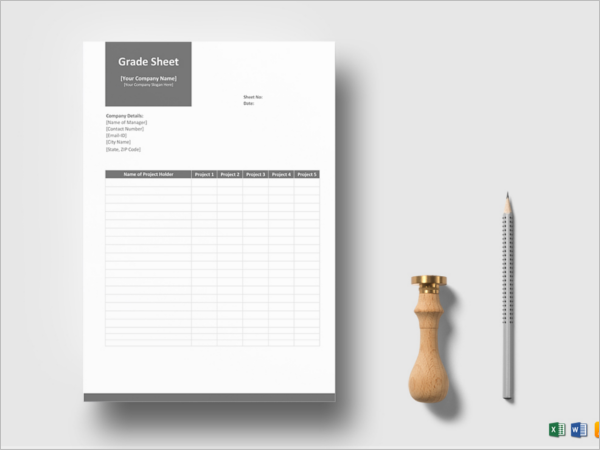 34+ Free Grade Sheet Templates PDF, Excel, Word Formats