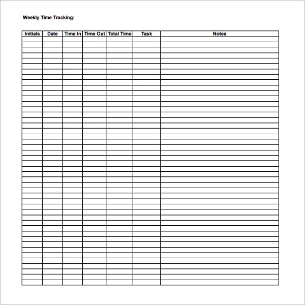 21+ Free Time Tracking Templates Excel, Spreadsheet Formats