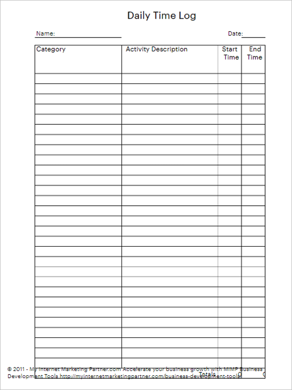 21+ Free Time Tracking Templates Excel, Spreadsheet Formats