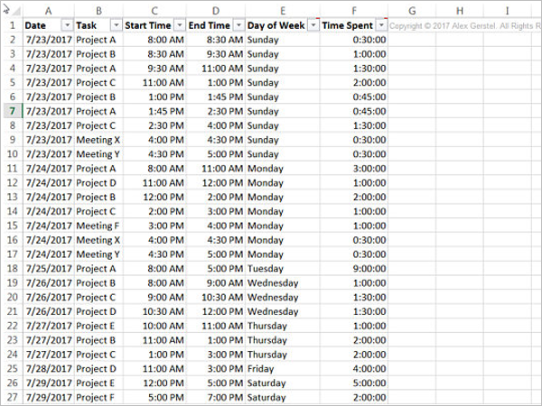 21+ Free Time Tracking Templates Excel, Spreadsheet Formats