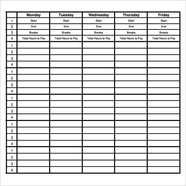 21+ Free Time Tracking Templates Excel, Spreadsheet Formats