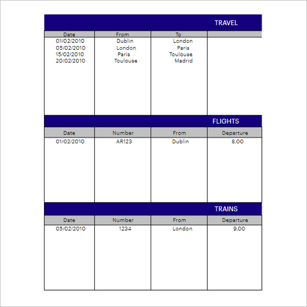 14+ Trip Agenda Templates Free Word, DOC, PDF, Example Formats