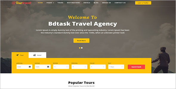 43+ Travel HTML Templates Free Website Themes