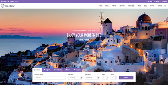 43+ Travel HTML Templates Free Website Themes