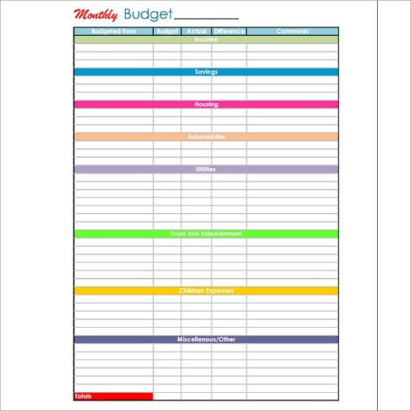 16+ Free Budget Tracking Templates Excel Formats