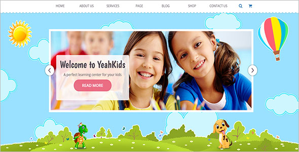 32+ Kids Website Templates Free Responsive Themes | Creativetemplate