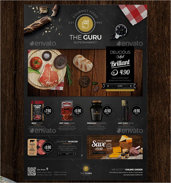 Grocery Flyer Templates Free Designs - Creative Template