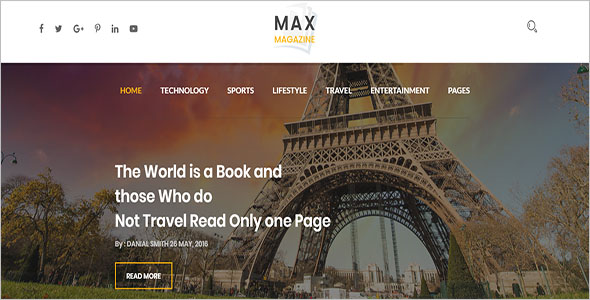 21+ Magazine Bootstrap Templates Free Website Themes