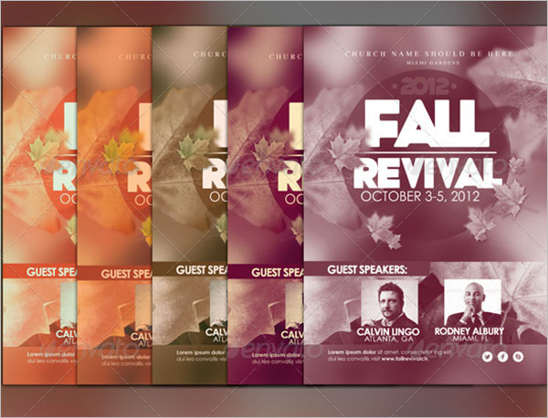 Revival Flyer Templates Free Sample Design Ideas - Creative Template