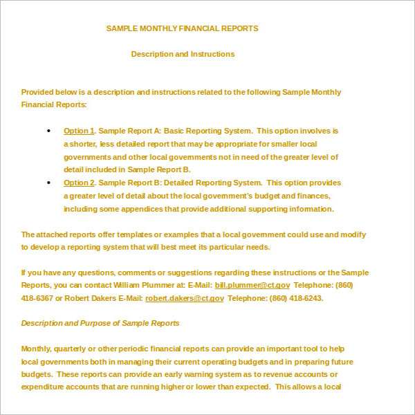 28+ Financial Report Templates Free PDF, DOC, PPT Examples