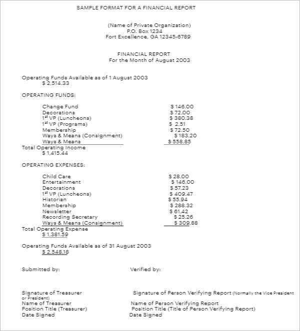 28+ Financial Report Templates Free PDF, DOC, PPT Examples
