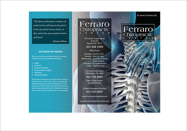 14+ Chiropractic Brochure Templates Free PDF, PSD Designs