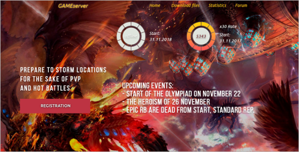 16+ Gaming Landing Page Templates Free Website Themes