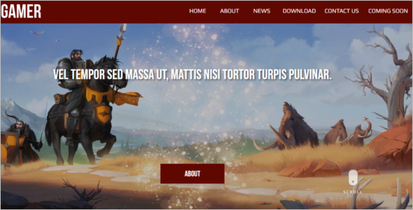 16+ Gaming Landing Page Templates Free Website Themes