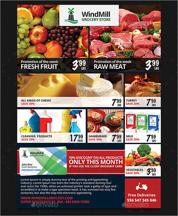 Grocery Flyer Templates Free Designs - Creative Template
