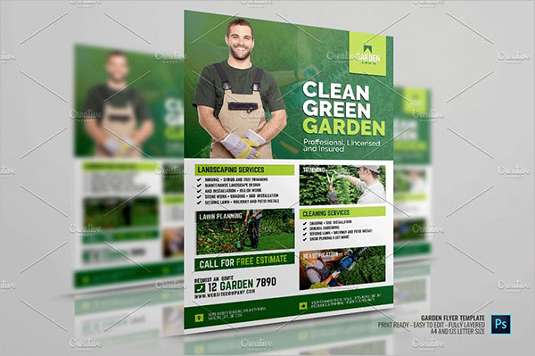 Lawn Care Flyer Templates Free PSD, Word, PDF - Creative Template