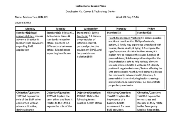 22+ Lesson Plan Templates Free PDF, Word Formats
