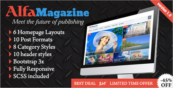 21+ Magazine Bootstrap Templates Free Website Themes