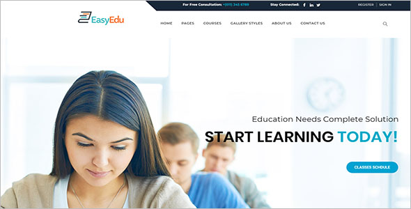 42+ School Website Templates Free Responsive Themes