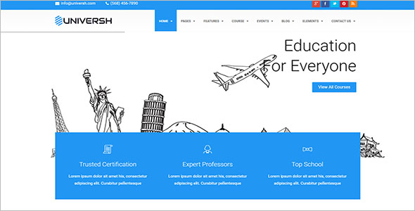 42+ School Website Templates Free Responsive Themes