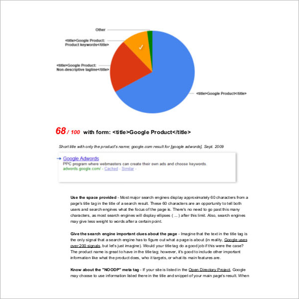 15+ SEO Report Templates Free PDF, Excel, Doc Formats