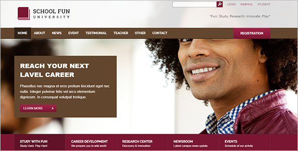 42+ School Website Templates Free Responsive Themes
